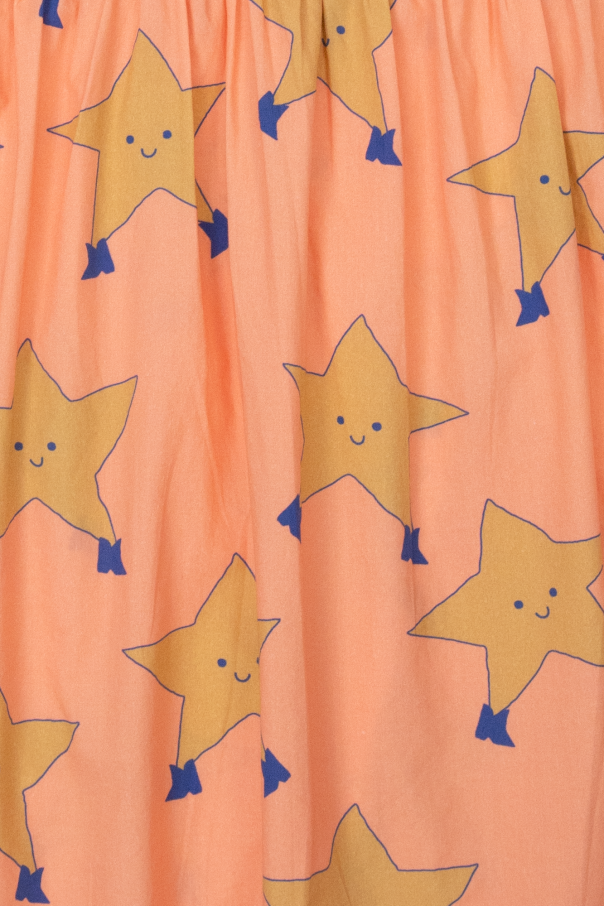 Orange Dress with motif of dancing stars Tiny Cottons - Vitkac GB
